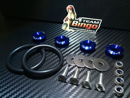 Bumper Quick Release Kit Fastener Fender Guard Clips ( BLUE ) JDM DRIF ...