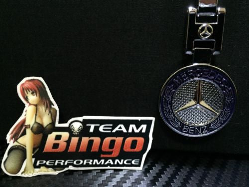 Mercedes AMG Polished Metal Car Keyring Chains Car Logo Badge Key Ring ...